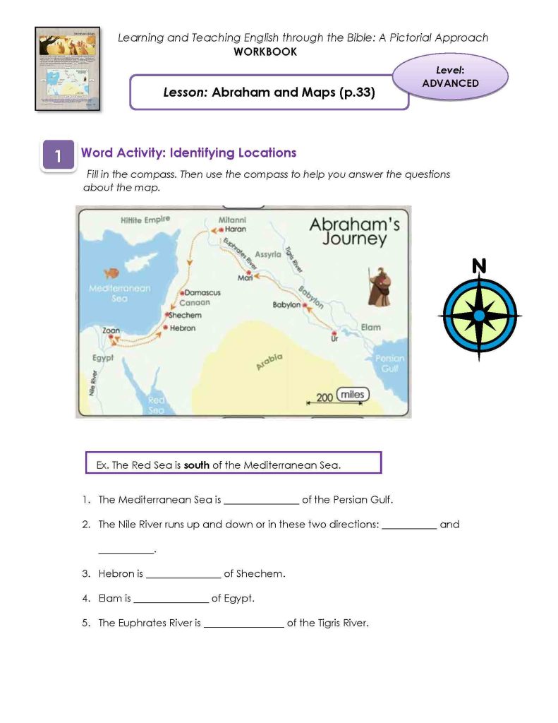 Parts of a Tree and Psalm 1- Advanced Worksheet – CELA