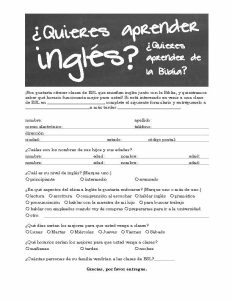Initial Interest Survey – Spanish version – CELA