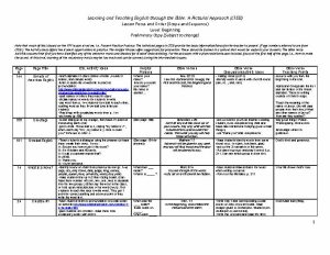 Scope and Sequence for Learning and Teaching English through the Bible ...